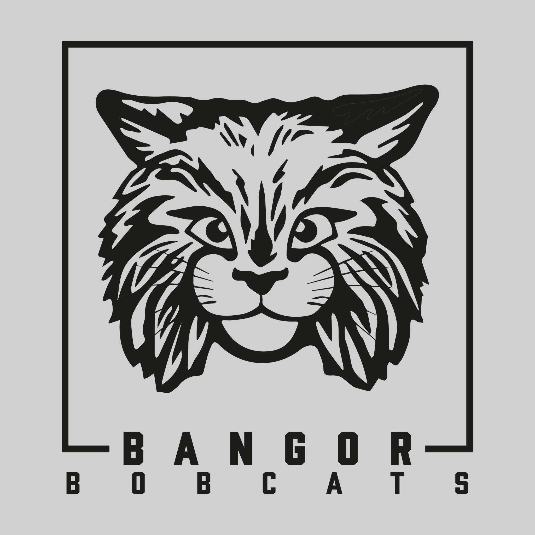 Bangor Bobcats - Spirit Wear - Boxed Mascot with School Name – Oddly ...