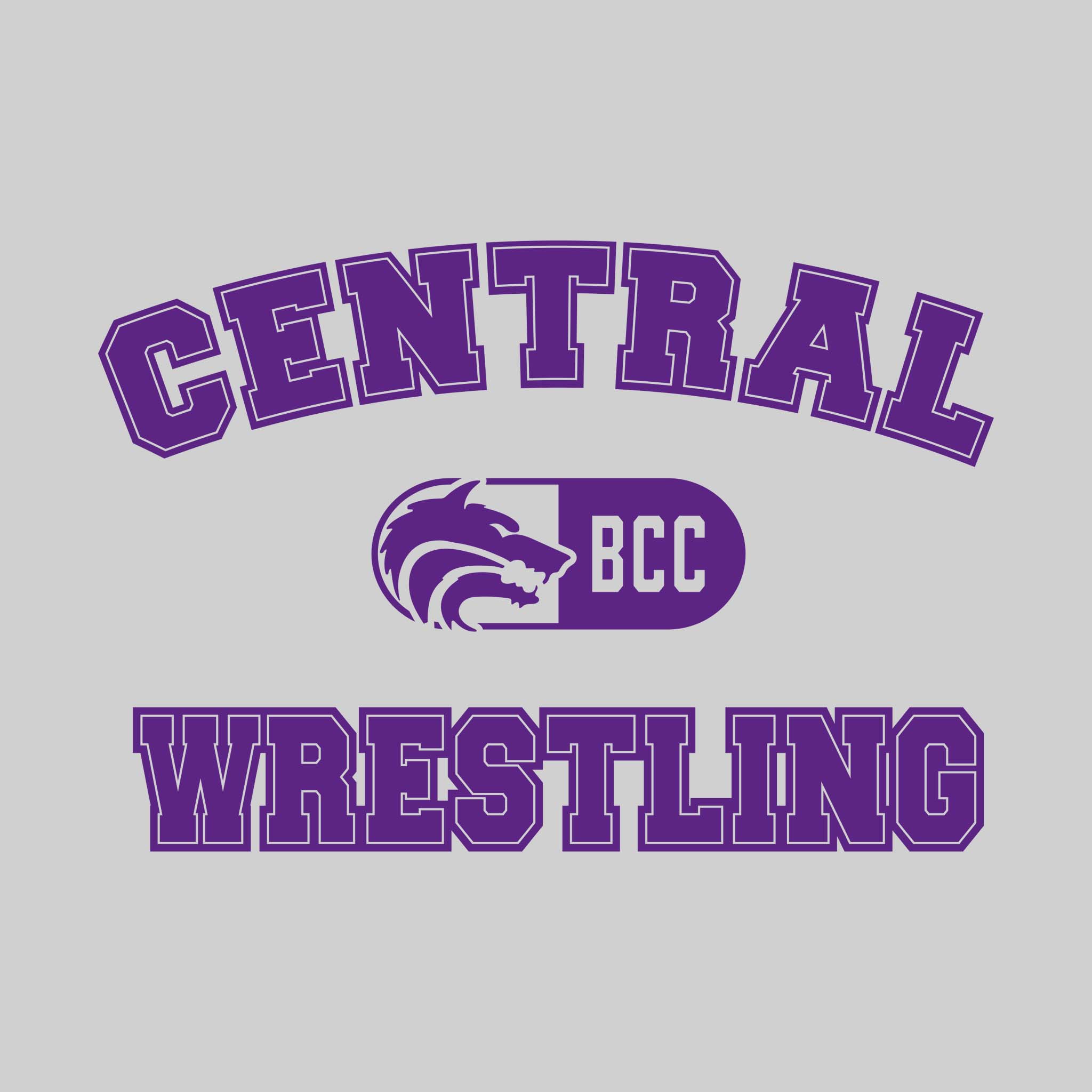 Central Wolves - Wrestling - Arched School Name with Mascot and BCC ...
