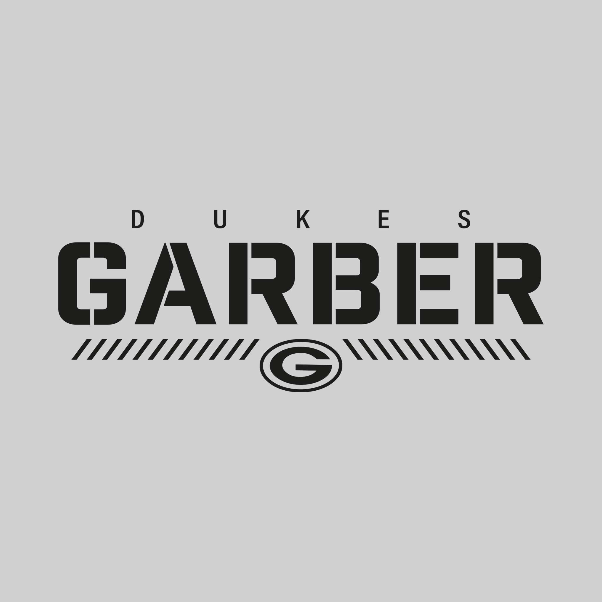 Garber Dukes - Spirit Wear - Stenciled School Name with Mascot – Oddly ...