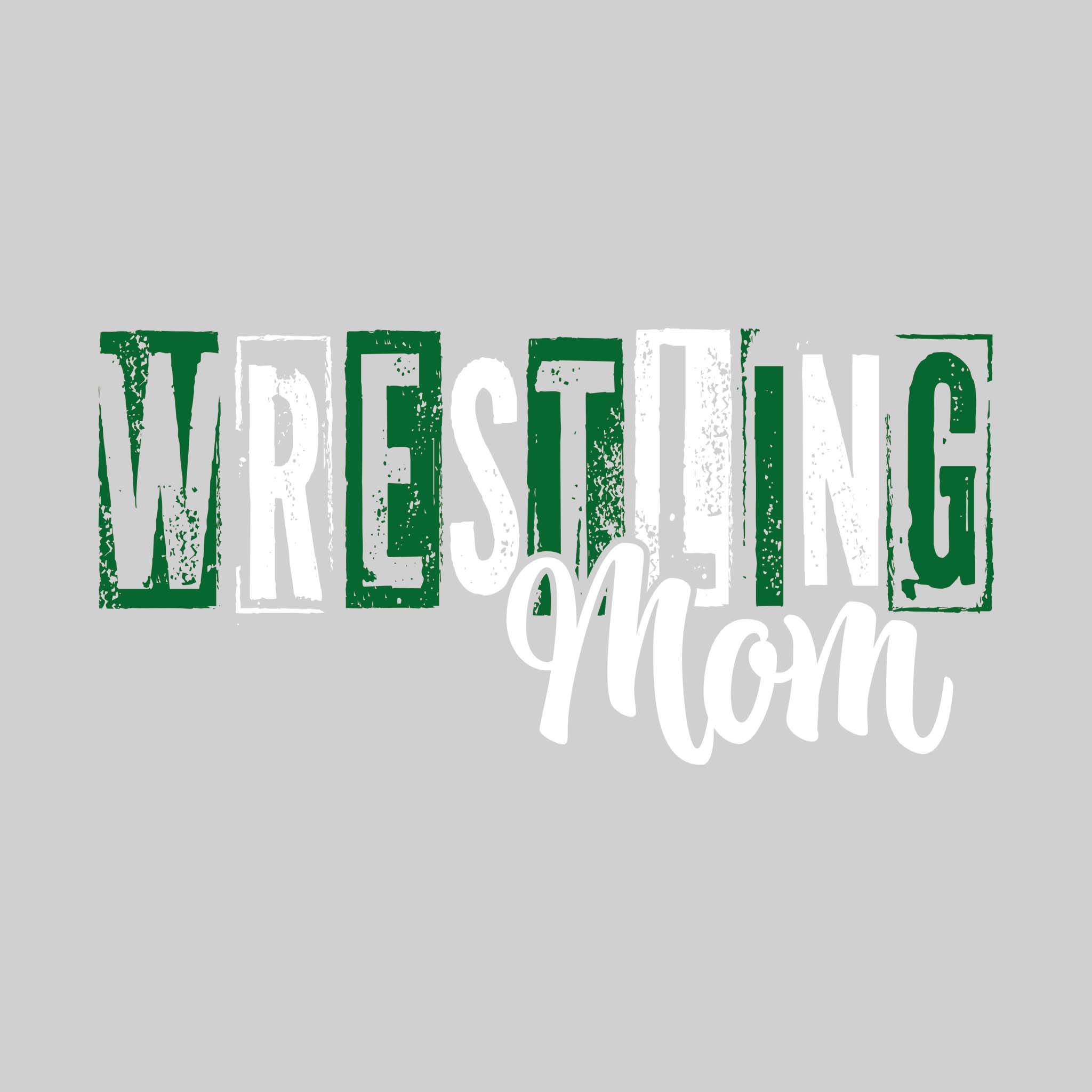 Heritage Hawks - Wrestling - Wrestling Mom - Eroded Stenciled Letters ...