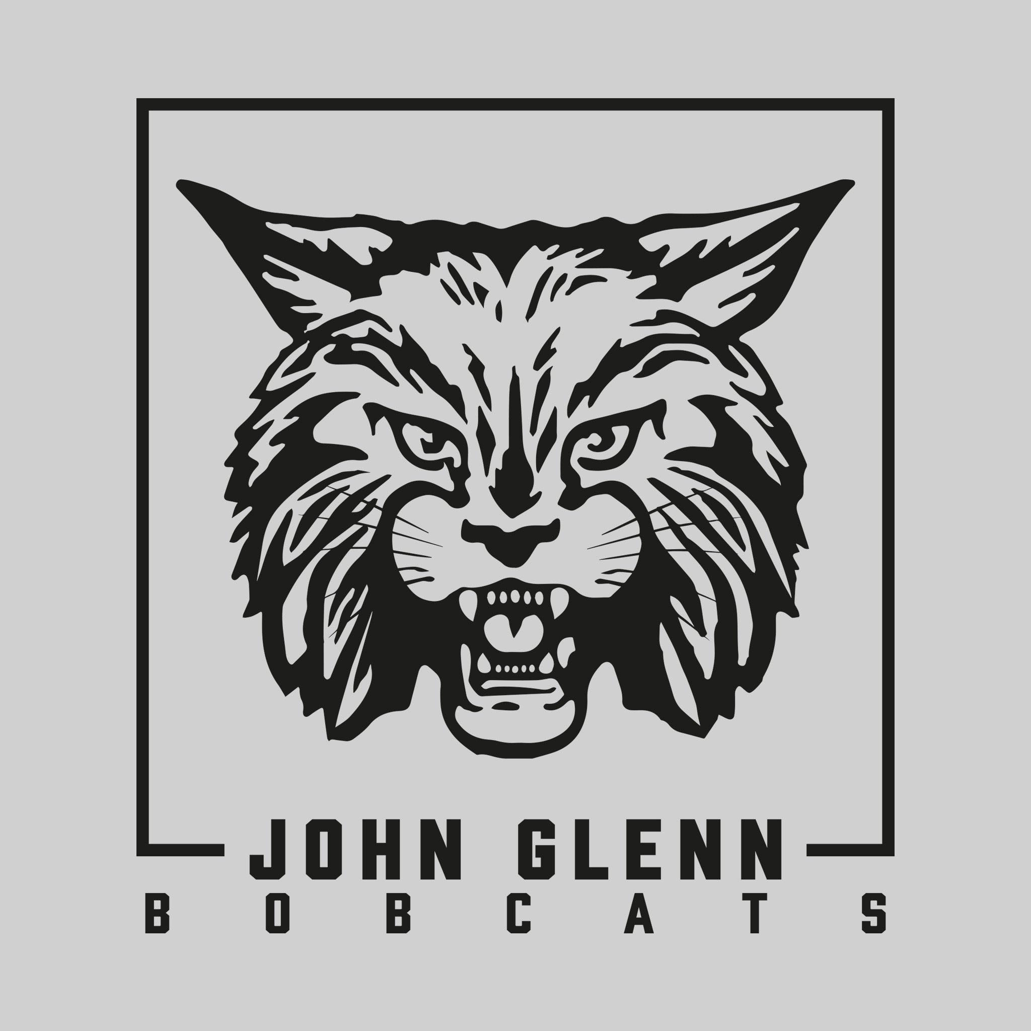 John Glenn Bobcats - Spirit Wear - Boxed Mascot with School Name ...