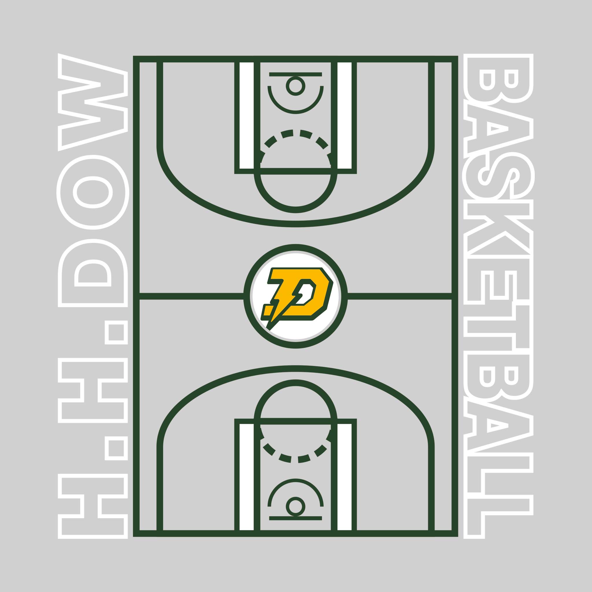 Midland Dow Chargers - Basketball - Full Court with Sideline Text ...