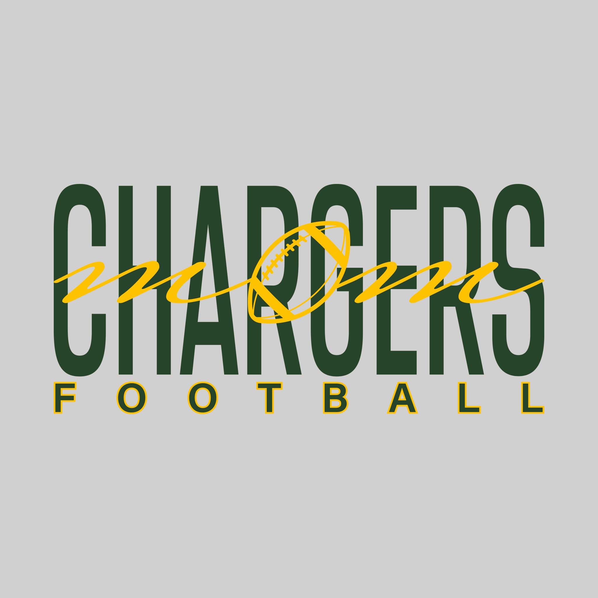 Midland Dow Chargers - Football - Football Mom – Oddly Creative Design