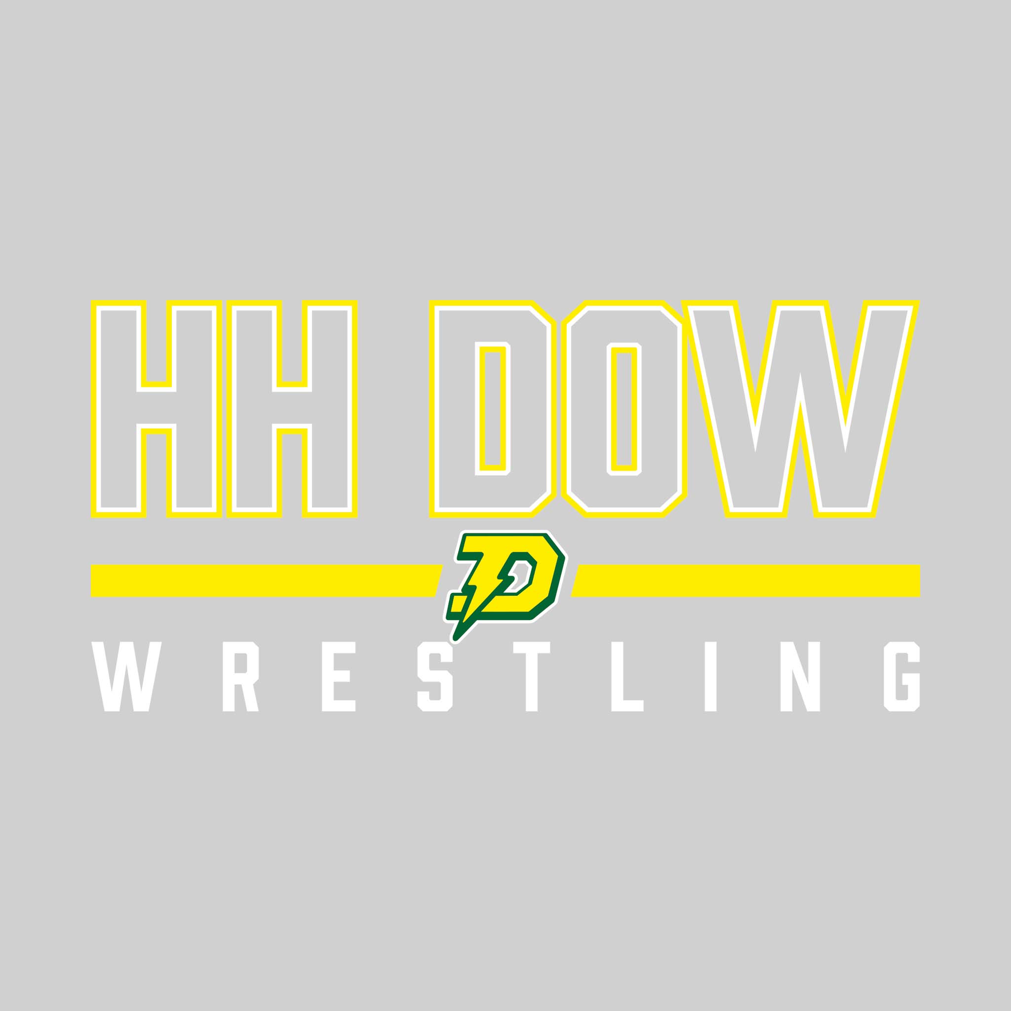 Midland Dow Chargers - Wrestling - Outlined School Name with Mascot ...