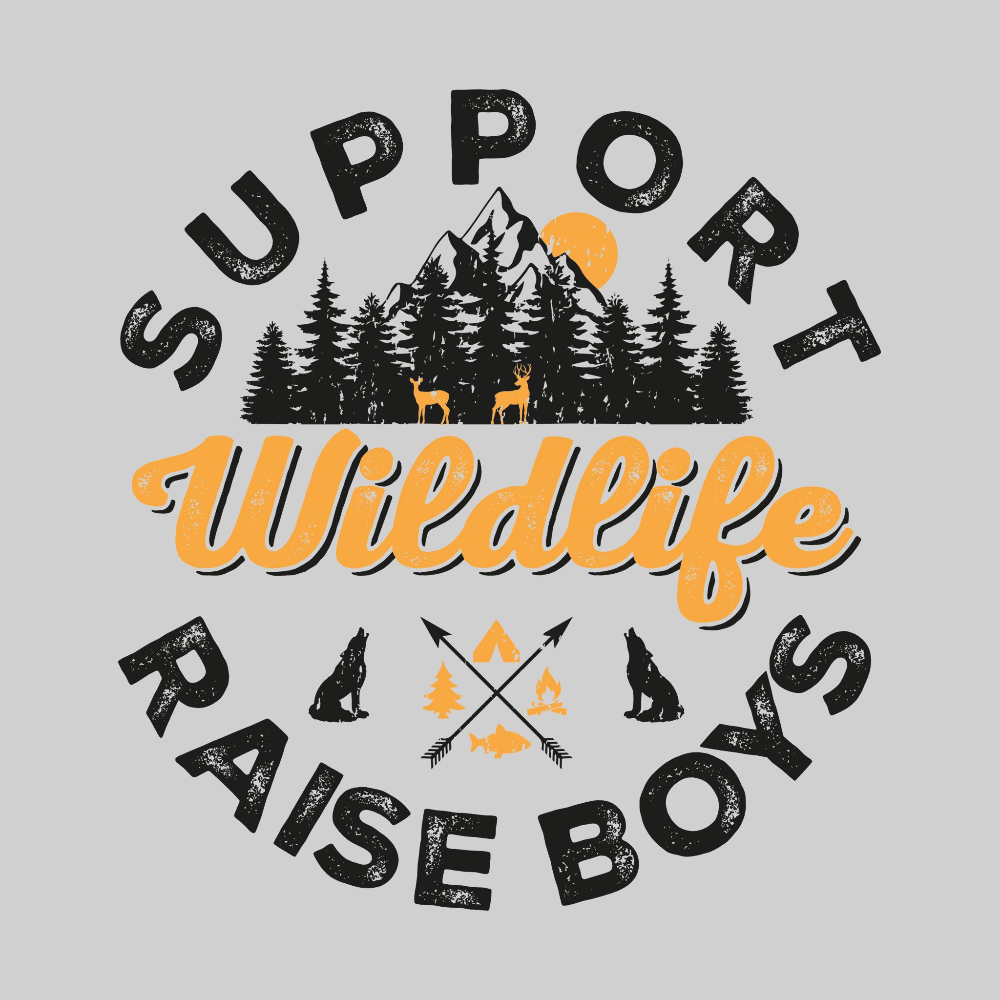 Support Wildlife Raise Boys – Oddly Creative Design